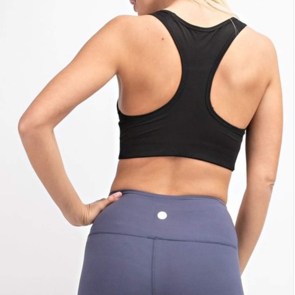 Intimates & Sleepwear | Plus Size Black Racerback Sports Bra | Poshmark